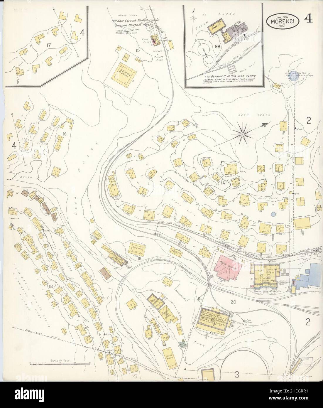Greenlee county map hi-res stock photography and images - Alamy