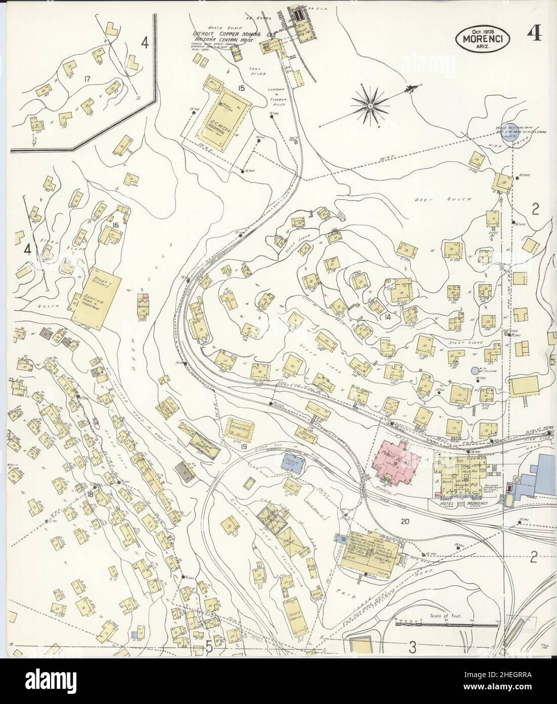 Greenlee county map hi-res stock photography and images - Alamy