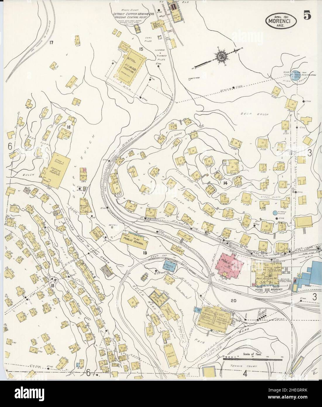 Greenlee county map hi-res stock photography and images - Alamy