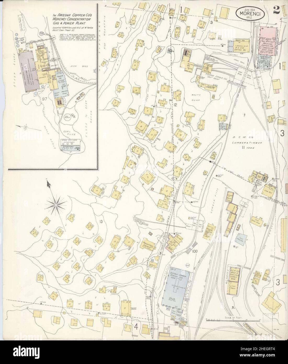 Greenlee county map hi-res stock photography and images - Alamy