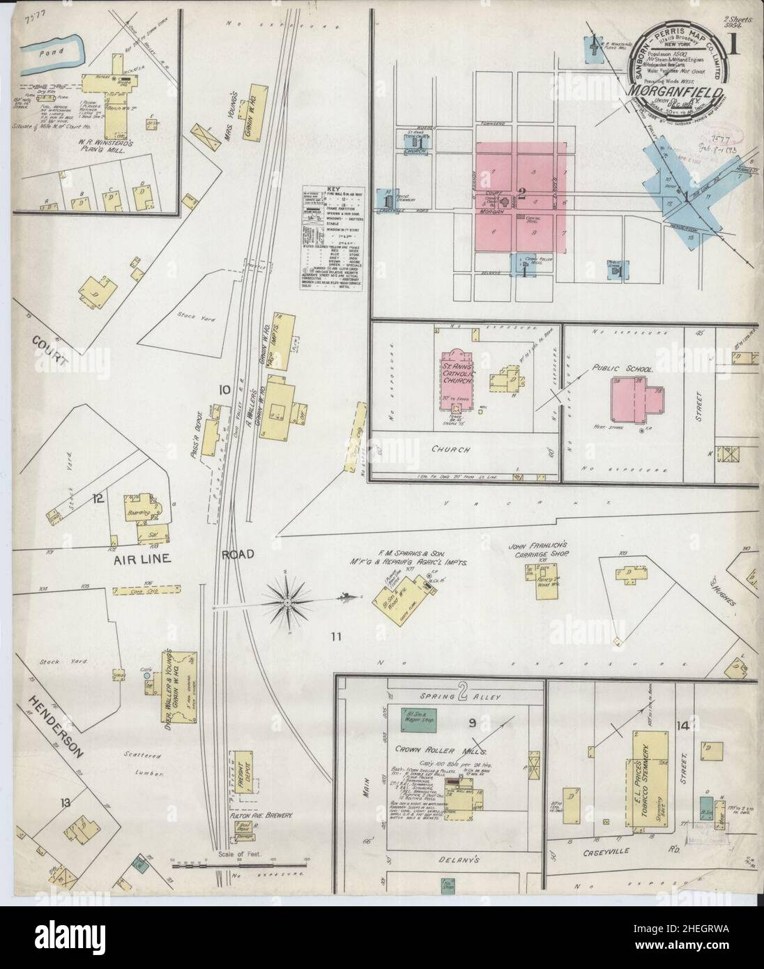 Map of morganfield hi-res stock photography and images - Alamy