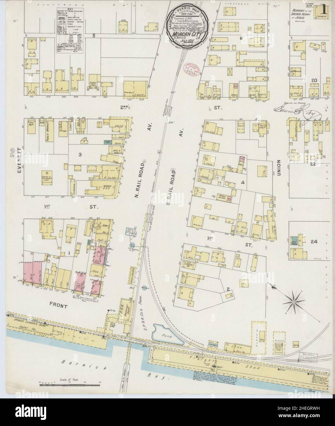 Map of morgan city hi-res stock photography and images - Alamy