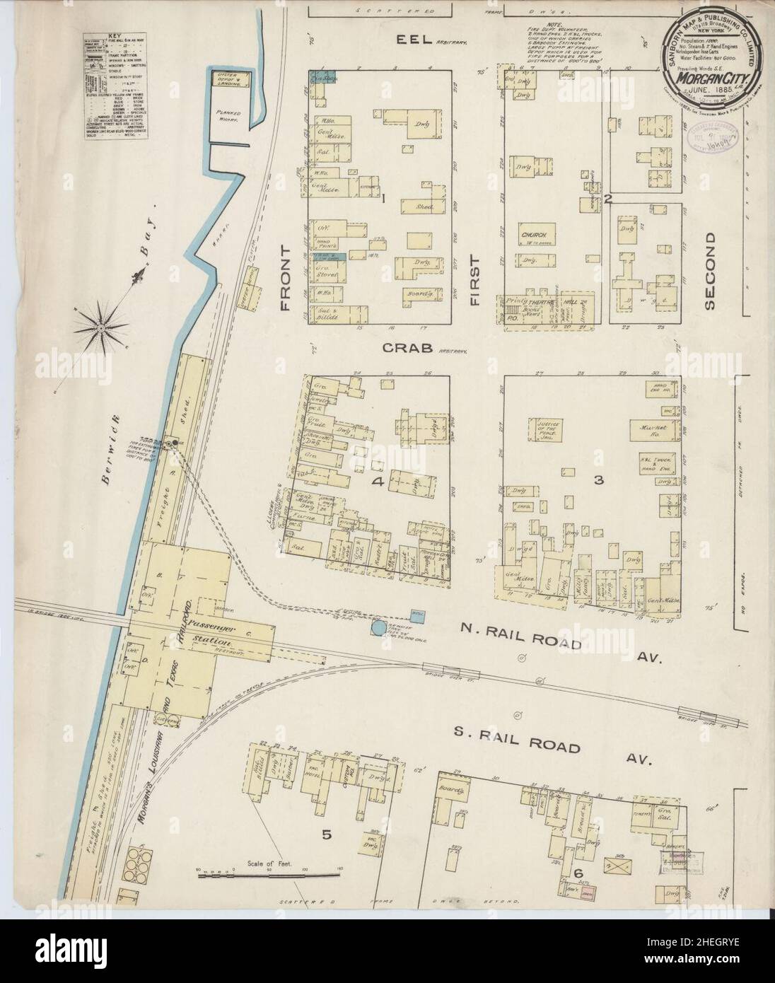Map of morgan city hi-res stock photography and images - Alamy