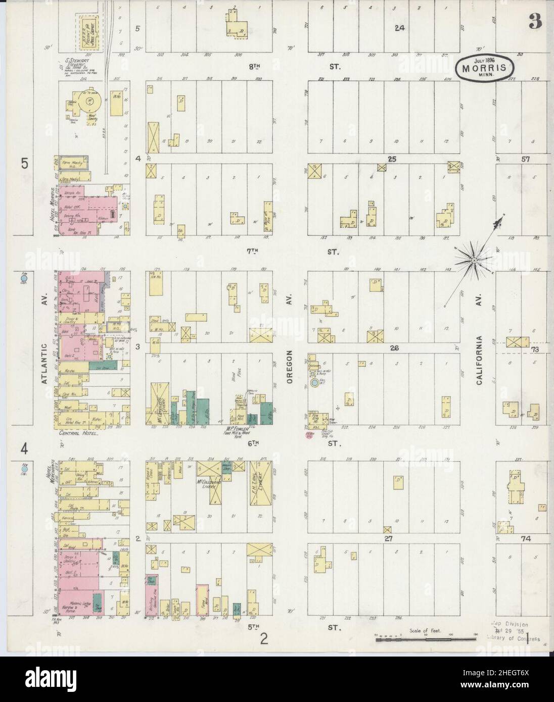 Map of morris minnesota hi-res stock photography and images - Alamy