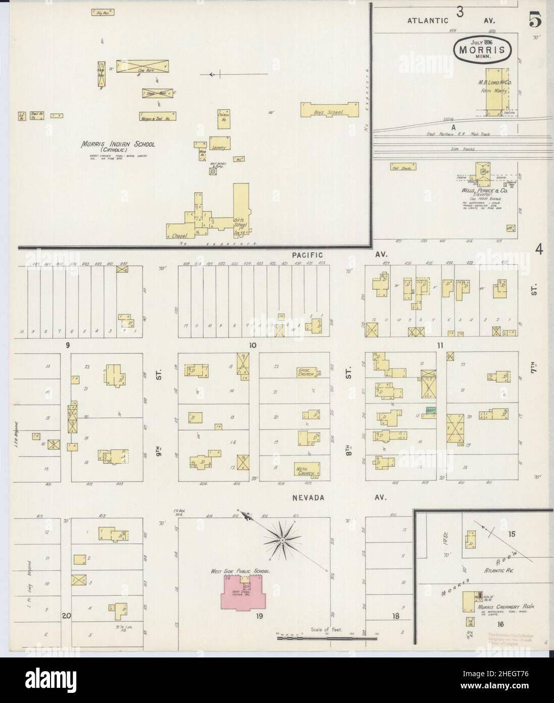 Map of morris minnesota hi-res stock photography and images - Alamy