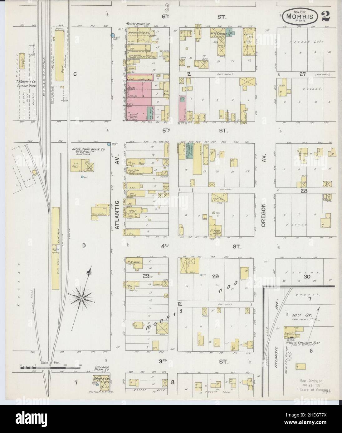 Map of morris minnesota hi-res stock photography and images - Alamy