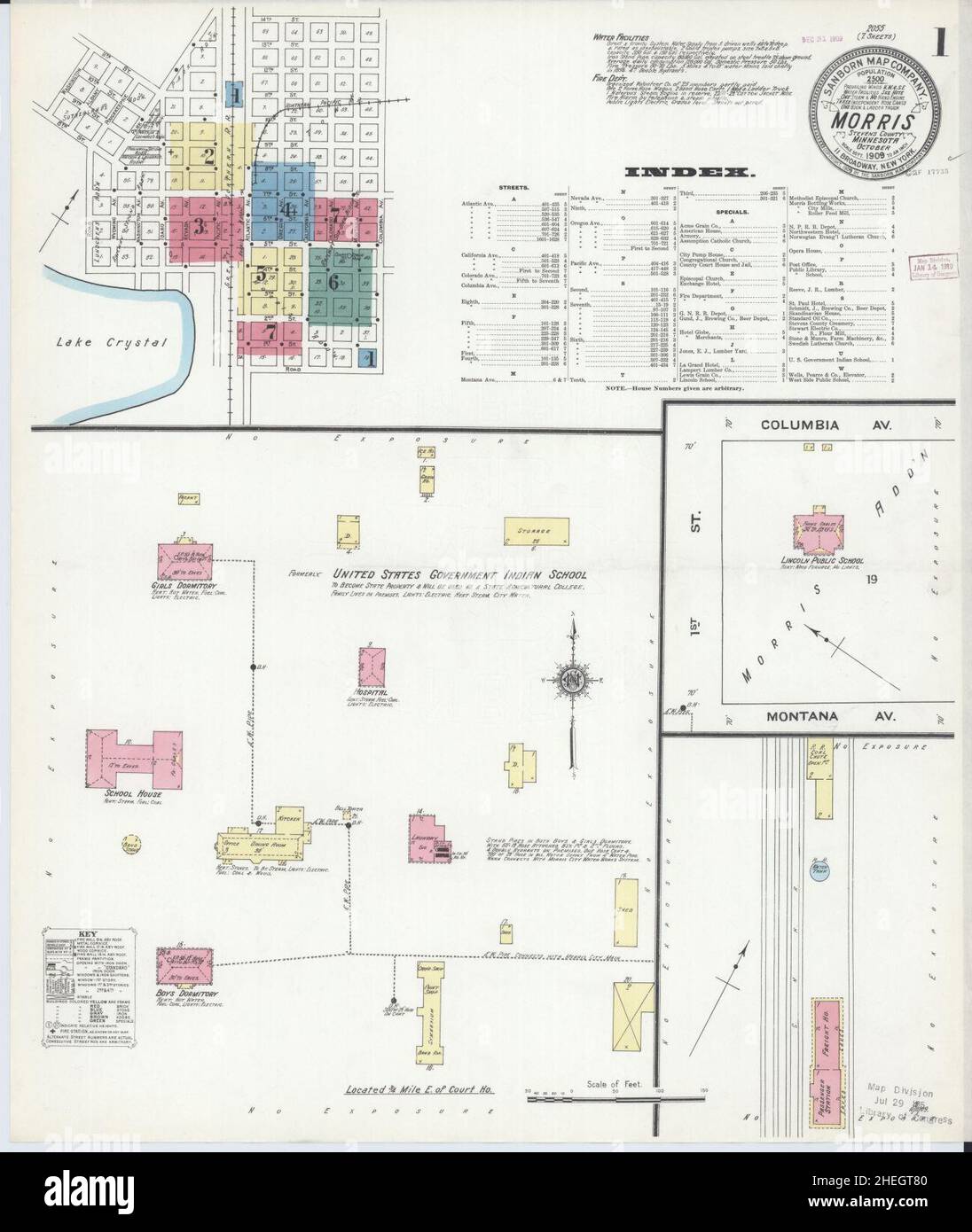 Map of morris minnesota hi-res stock photography and images - Alamy