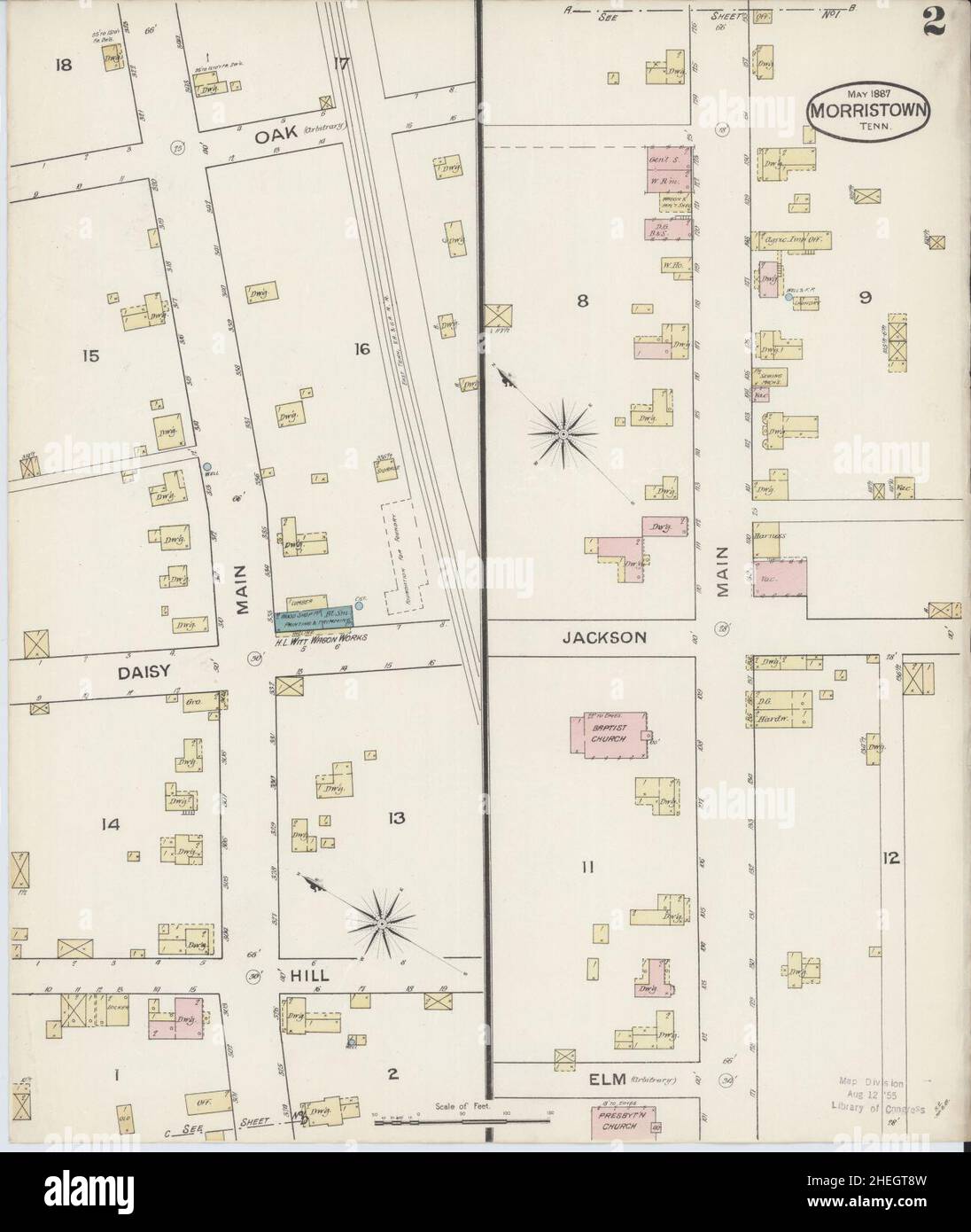 Map of morristown tennessee hi-res stock photography and images - Alamy