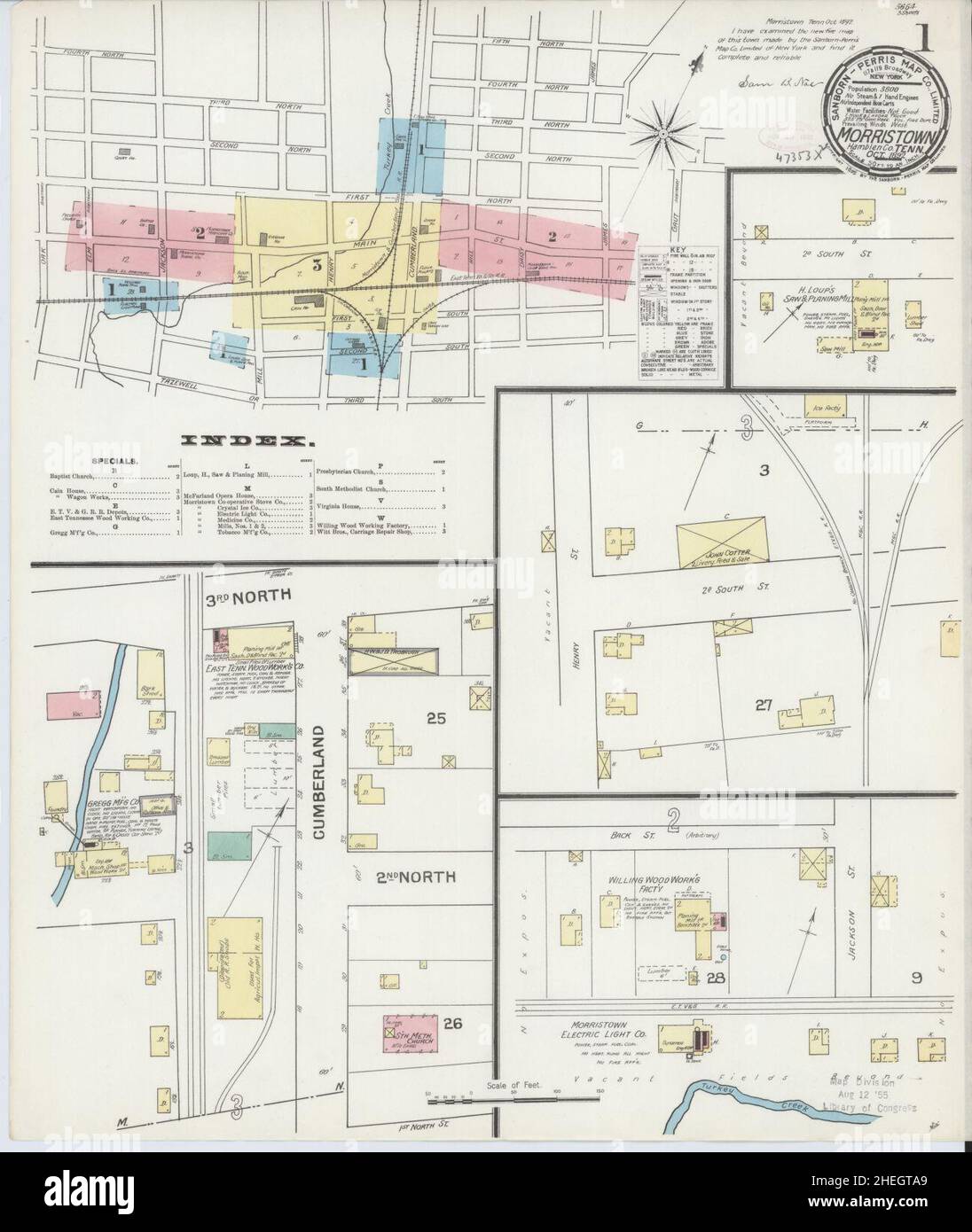 Map of morristown tennessee hi-res stock photography and images - Alamy