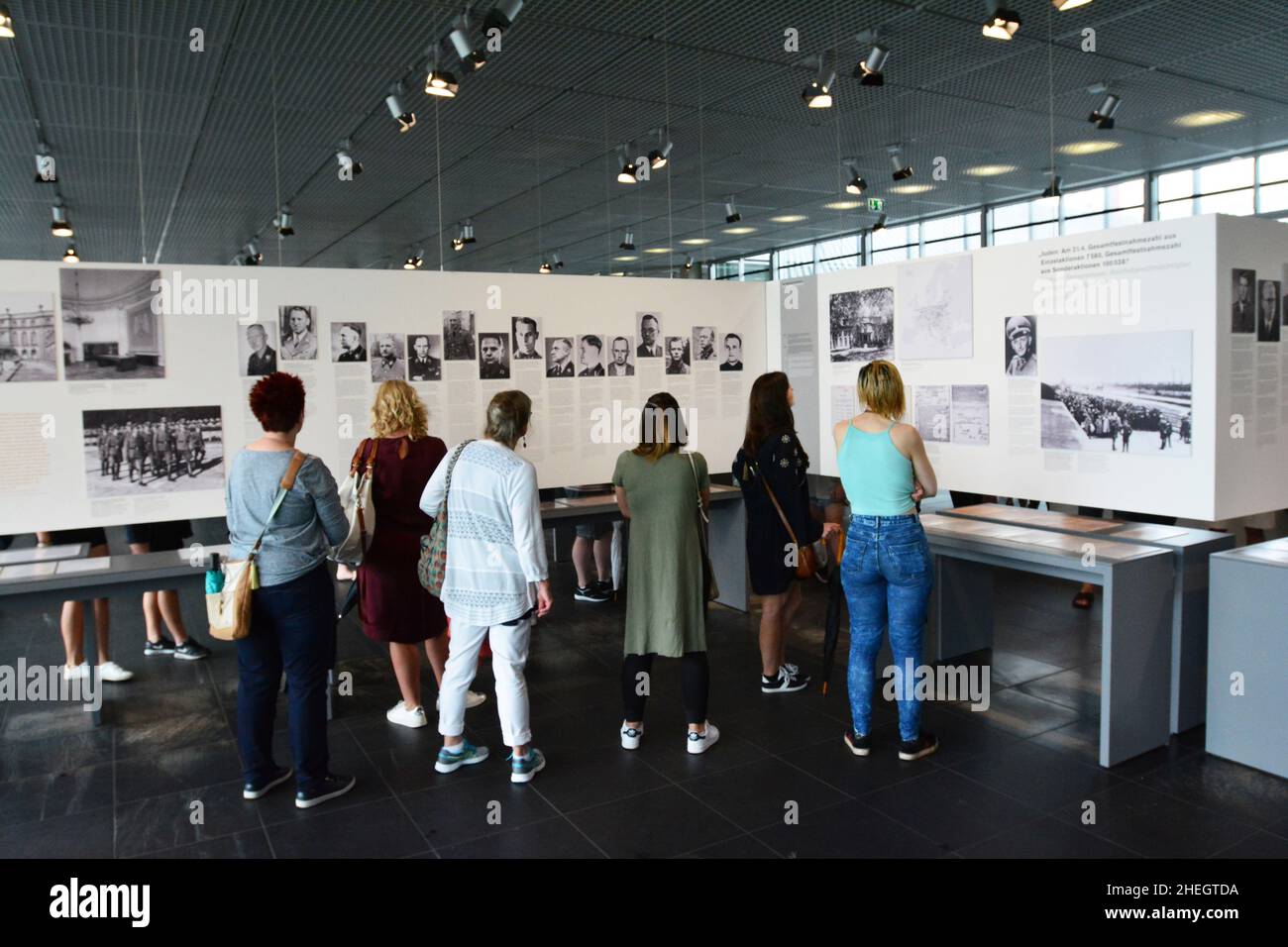 GERMANY. BERLIN. THE MUSEUM TOPOGRAPHY OF TERRORS SHOWS THE ATROCITIES ...