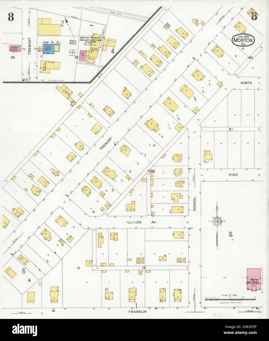 Morton county map hi-res stock photography and images - Alamy