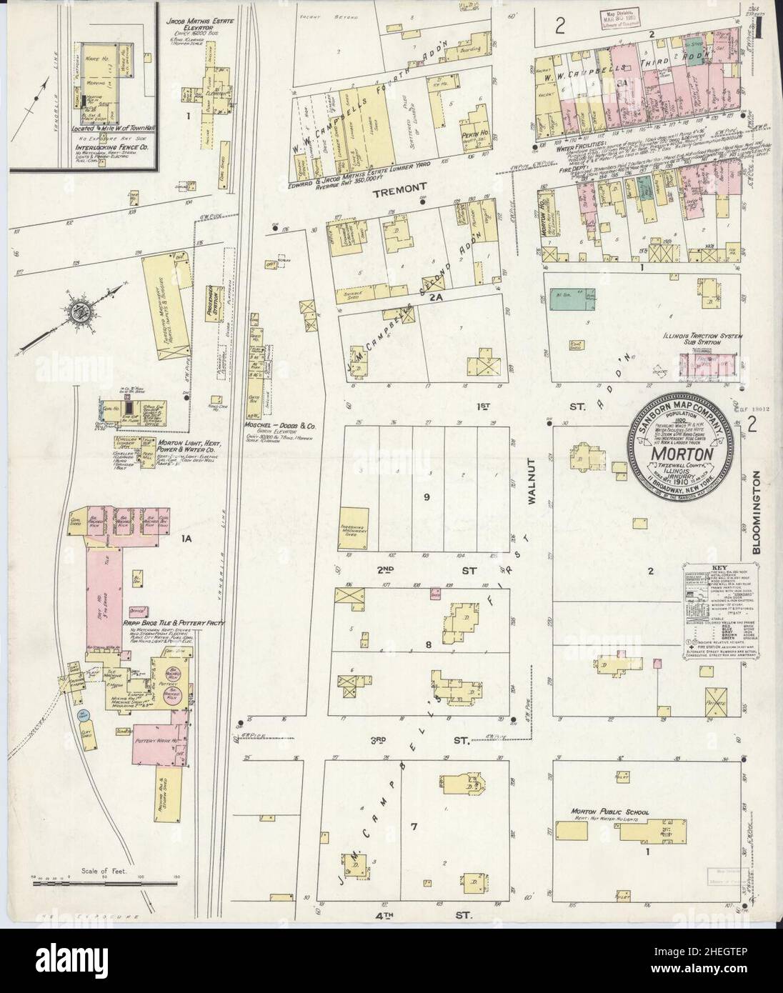 Map of morton hi-res stock photography and images - Alamy