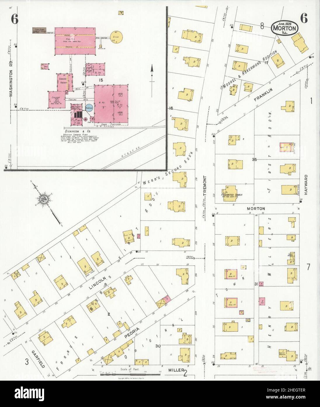 Map of morton hi-res stock photography and images - Alamy