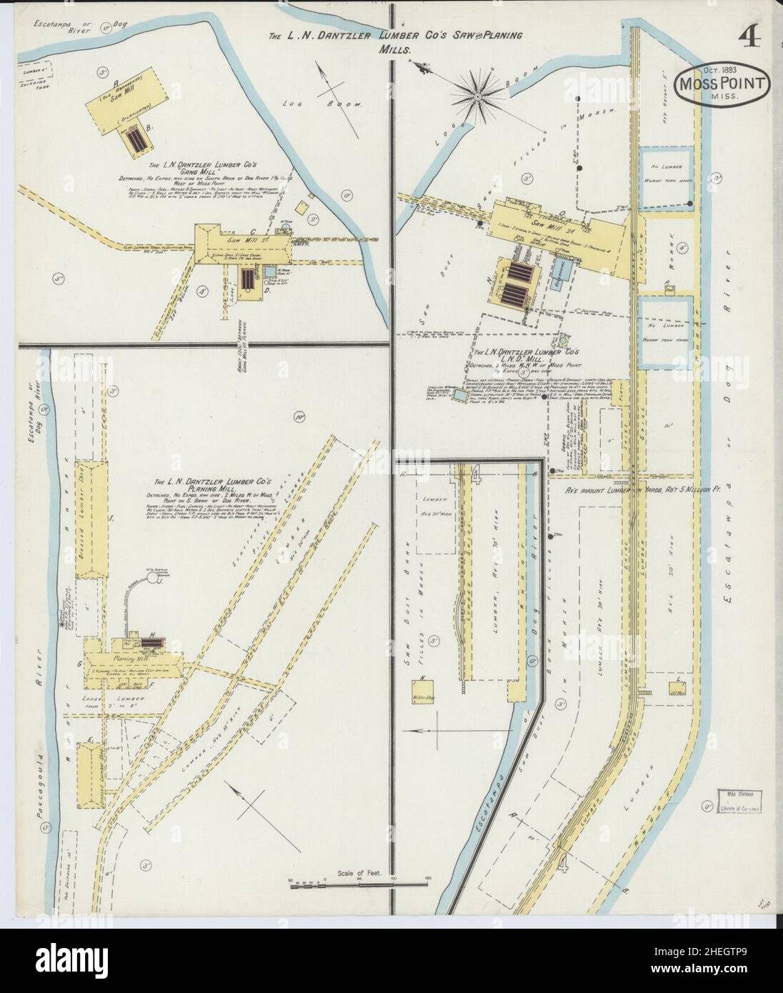 Map of moss point hi-res stock photography and images - Alamy