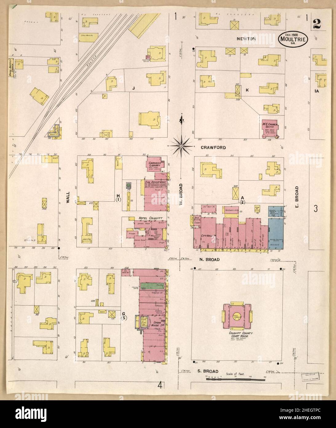 Colquitt county map hi-res stock photography and images - Alamy