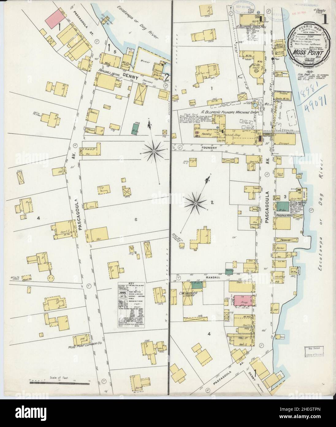 Map of moss point hi-res stock photography and images - Alamy