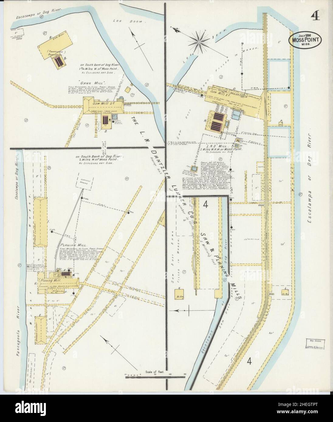 Moss point mississippi map hi-res stock photography and images - Alamy
