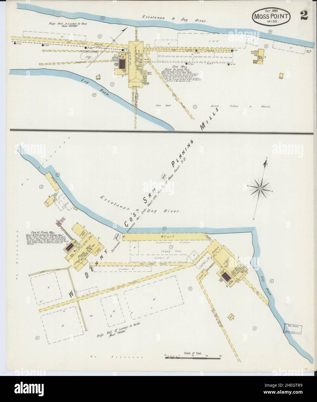 Map of moss point hi-res stock photography and images - Alamy