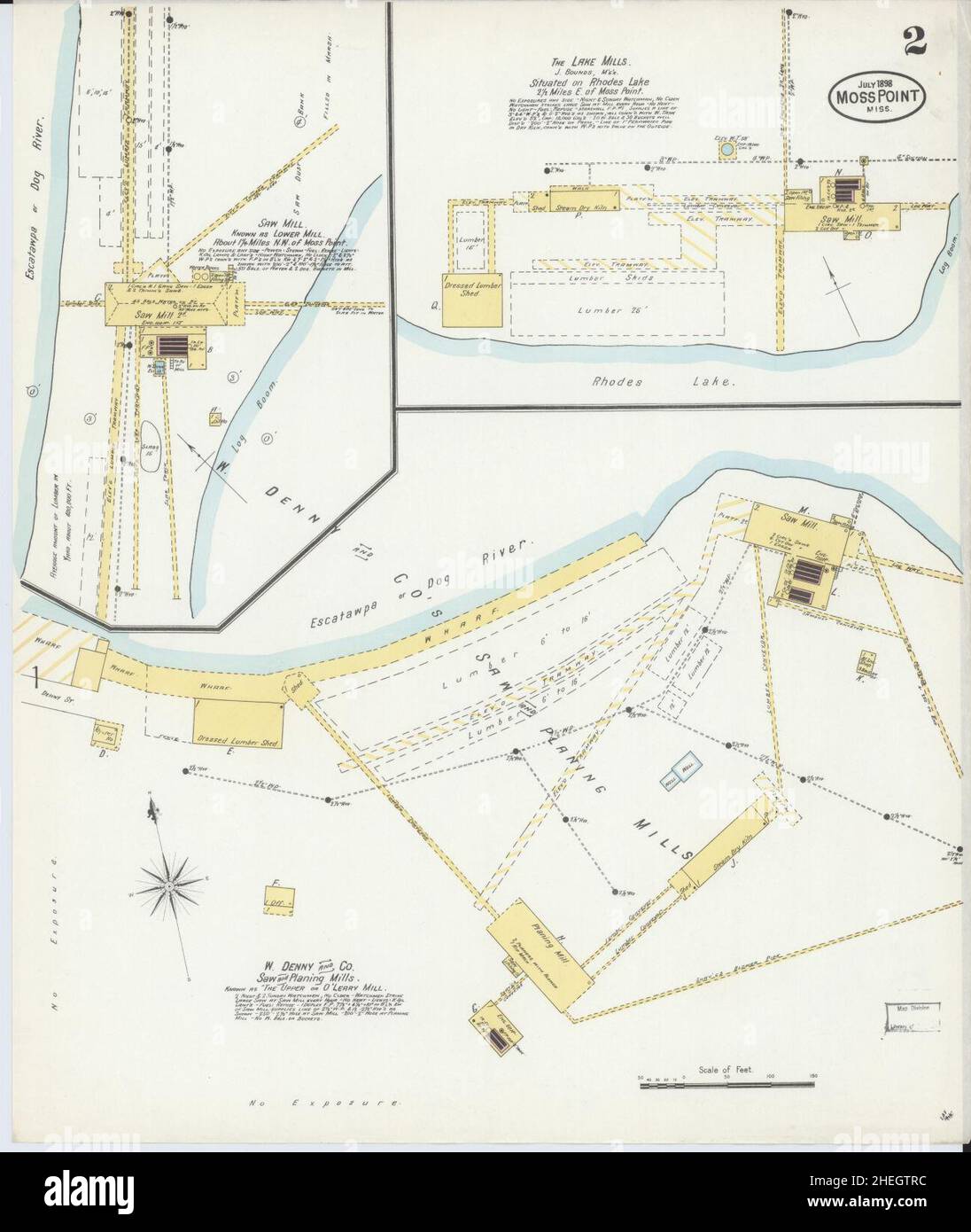 Map of moss point hi-res stock photography and images - Alamy