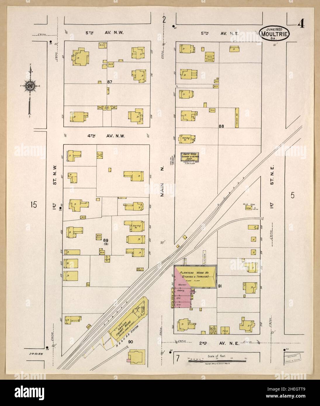 Moultrie georgia map hi-res stock photography and images - Alamy