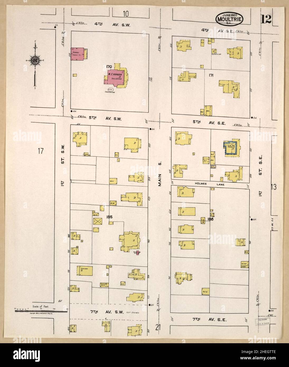 Moultrie georgia map hi-res stock photography and images - Alamy