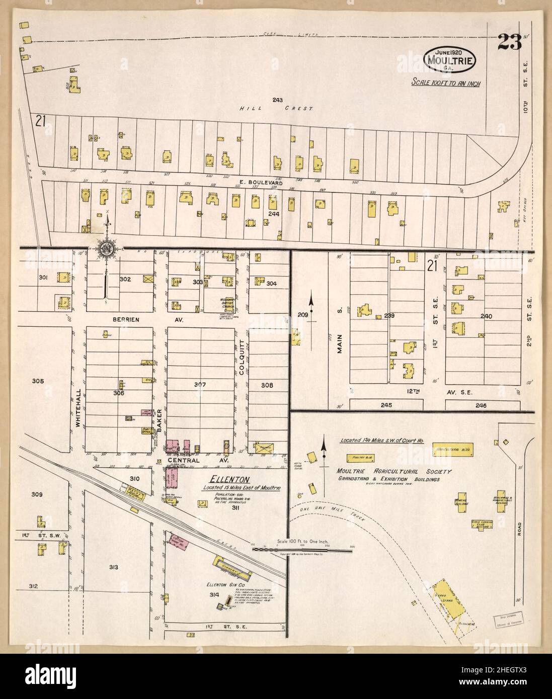Moultrie georgia map hi-res stock photography and images - Alamy