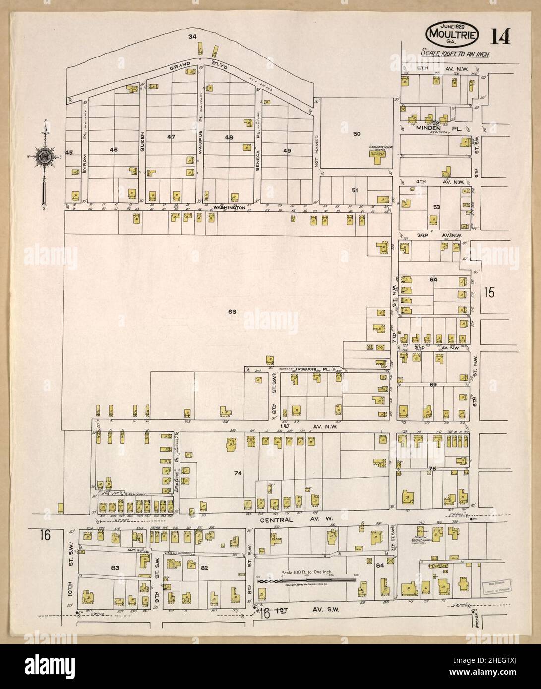 Colquitt county map hi-res stock photography and images - Alamy