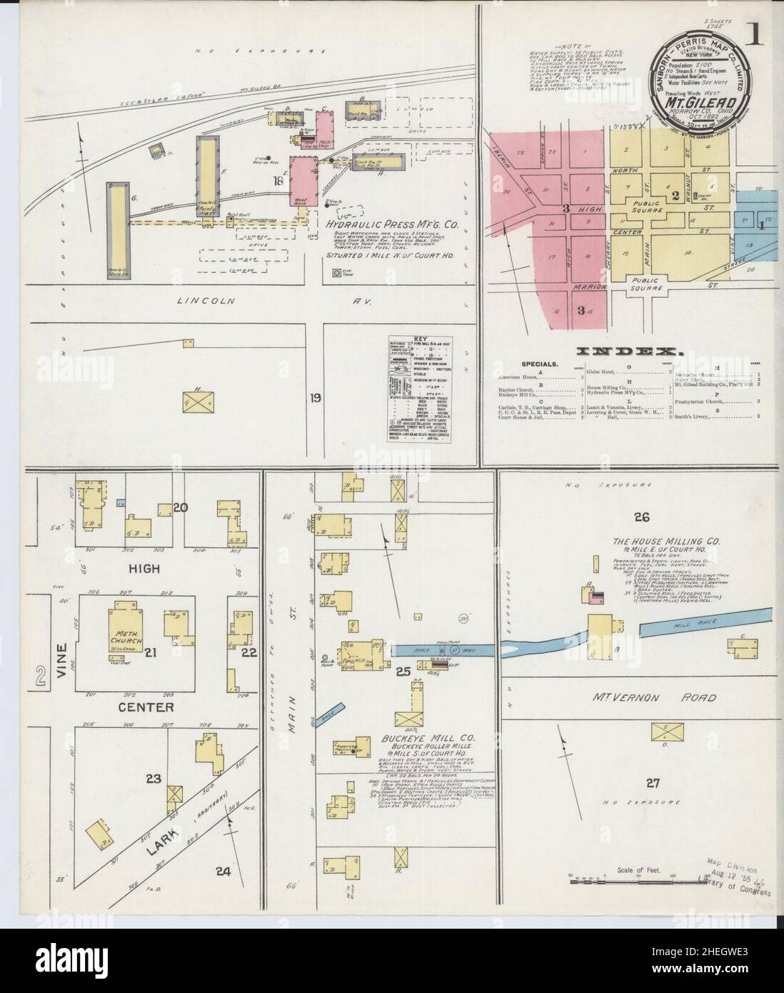 Morrow County Gilead Twp Plat Map