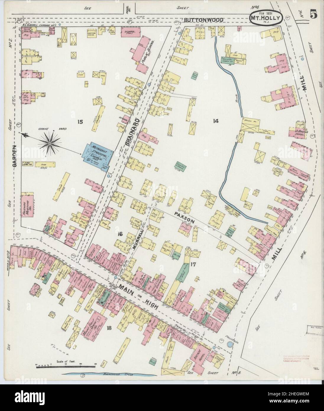Mount holly map hi-res stock photography and images - Alamy