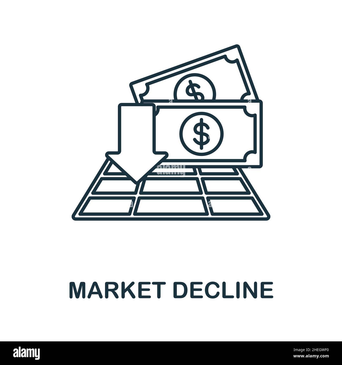 Stock market decrease value Stock Vector Images - Alamy