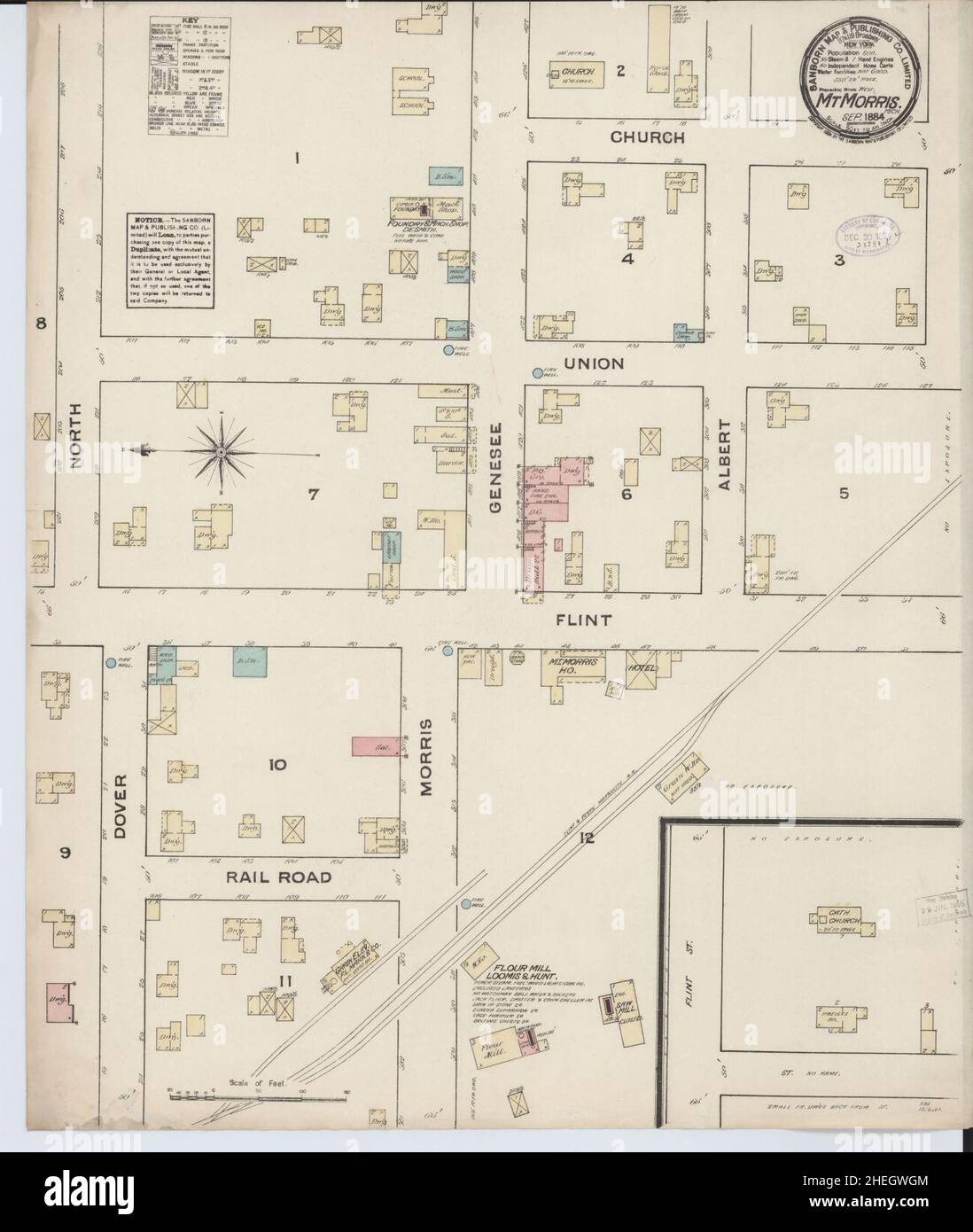 Map of mount morris hi-res stock photography and images - Alamy