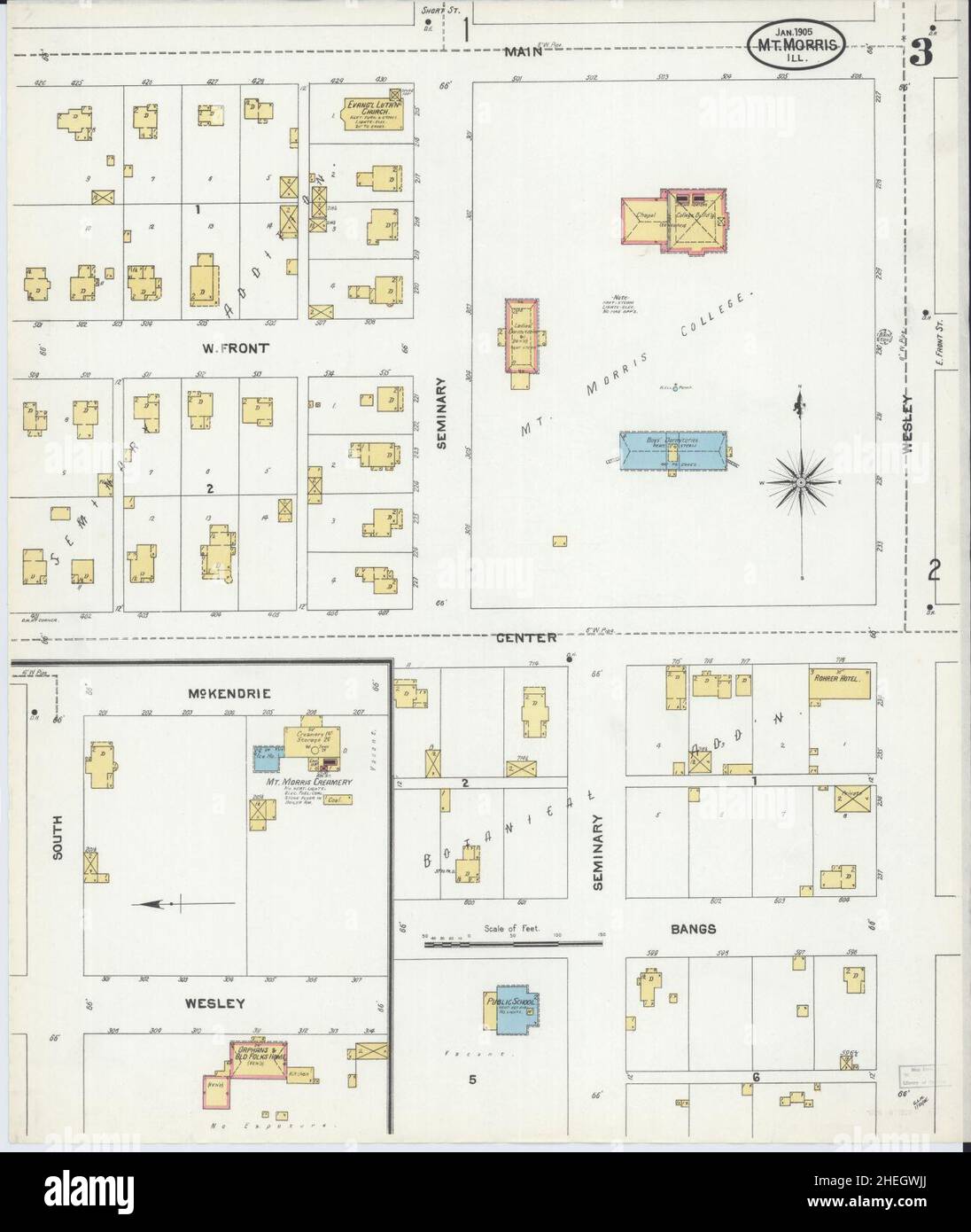 Mount morris illinois map hi-res stock photography and images - Alamy