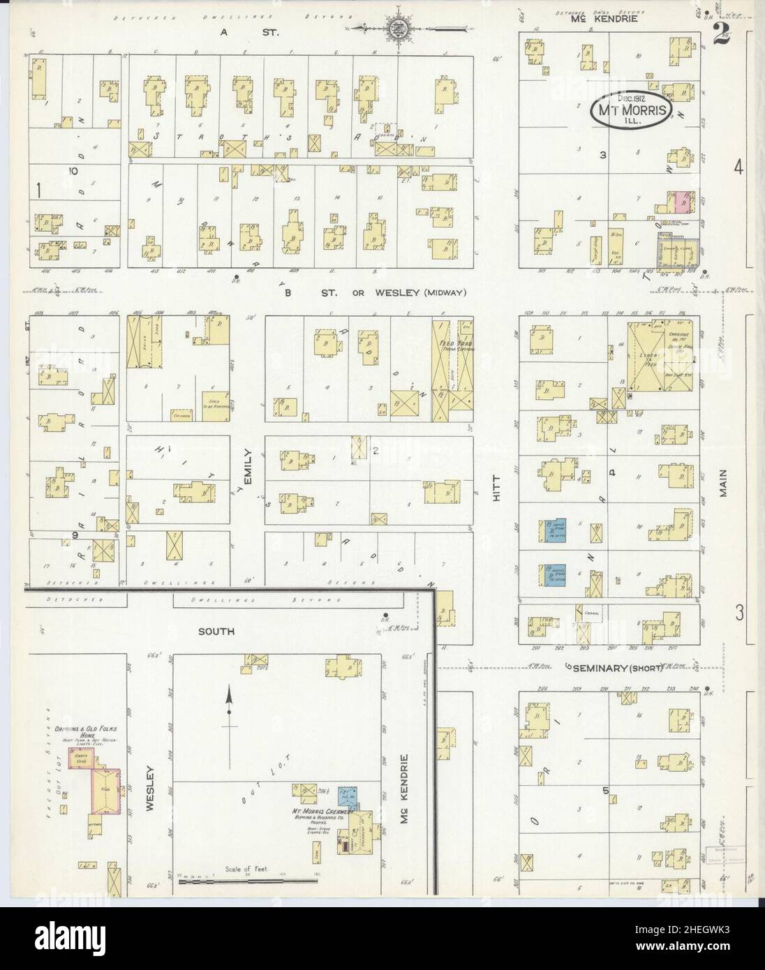 Mount morris illinois map hi-res stock photography and images - Alamy