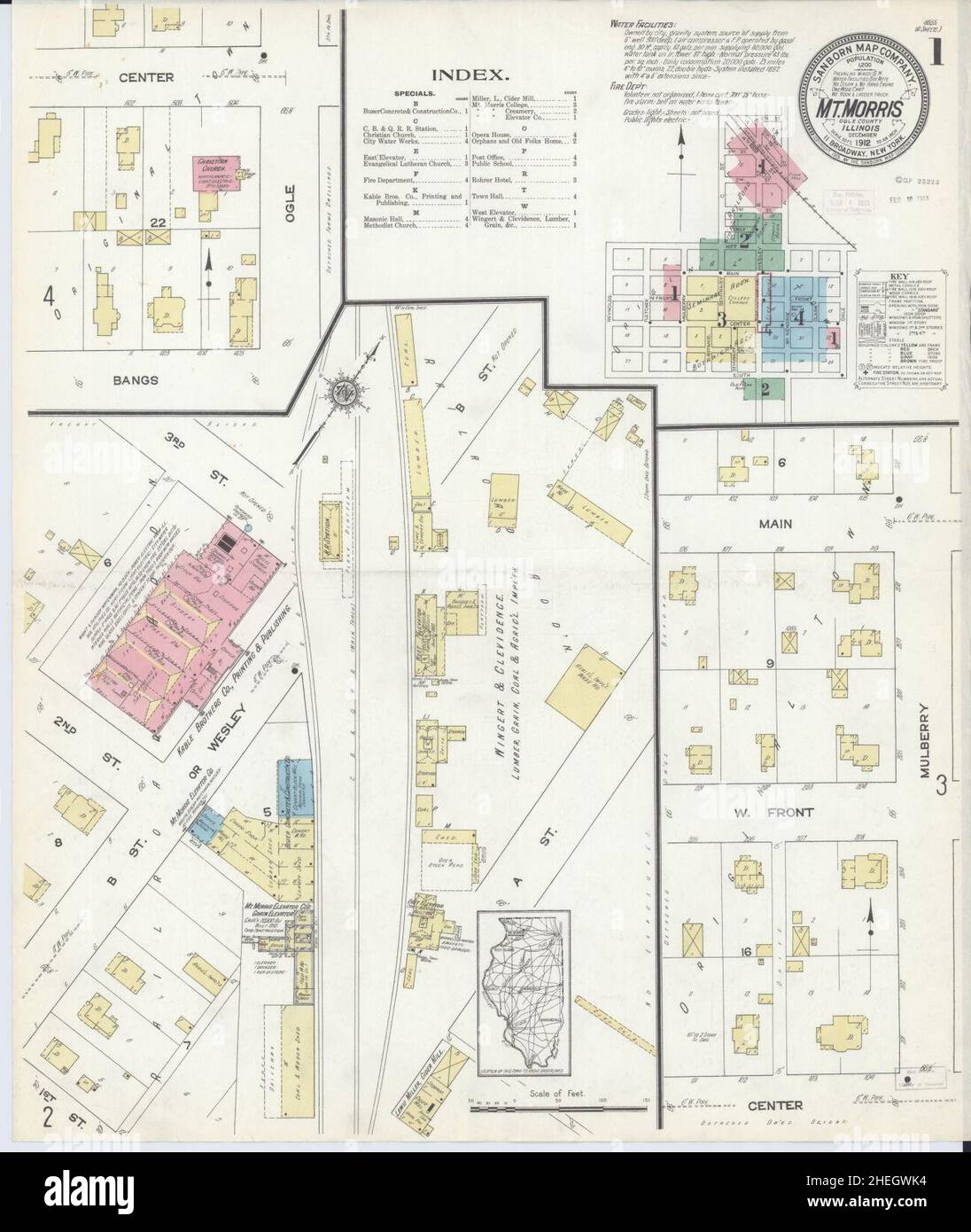 Mount morris illinois map hi-res stock photography and images - Alamy
