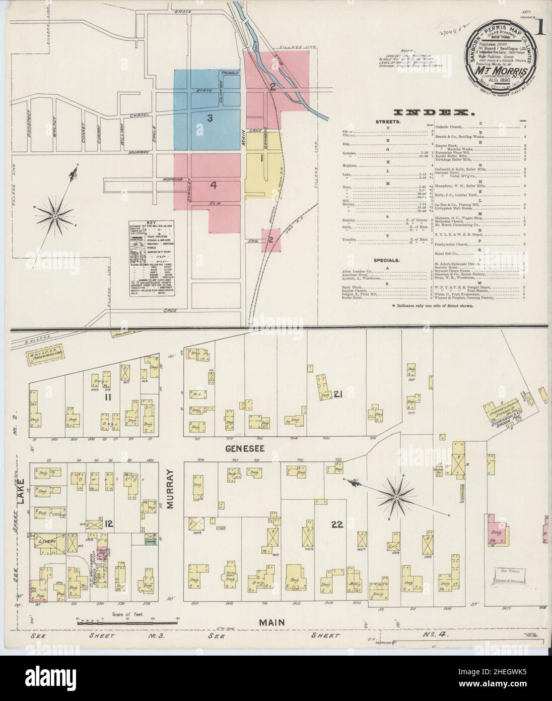 Mount morris new york map hi-res stock photography and images - Alamy