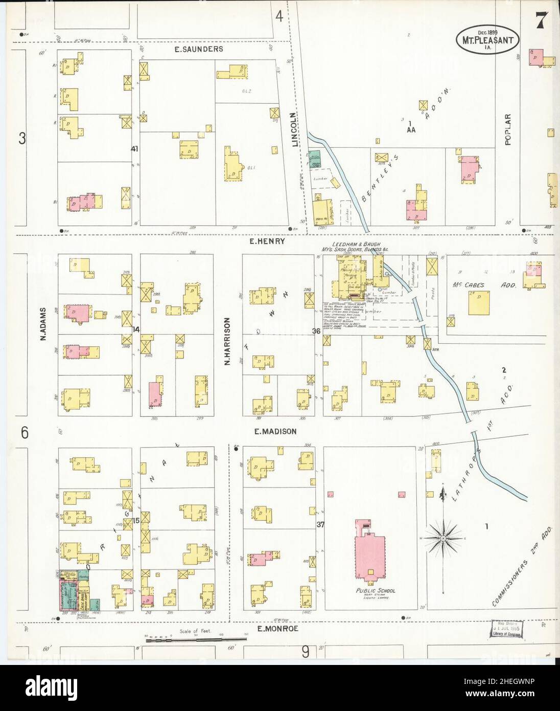 Mount pleasant iowa map hi-res stock photography and images - Alamy