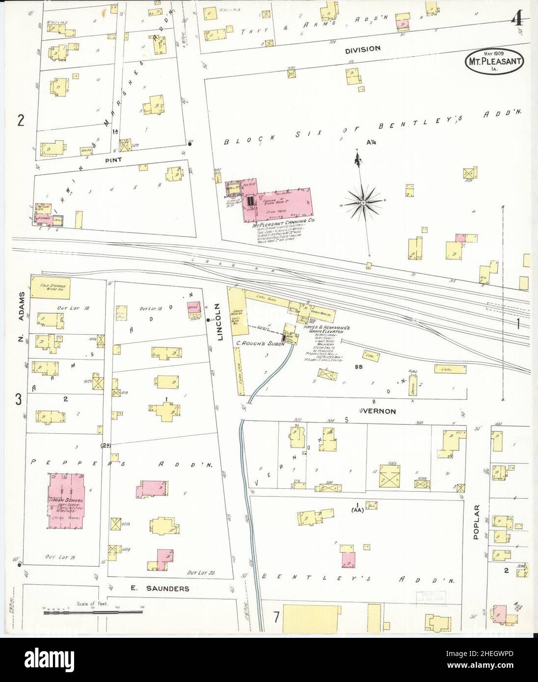 Mount pleasant iowa map hi-res stock photography and images - Alamy