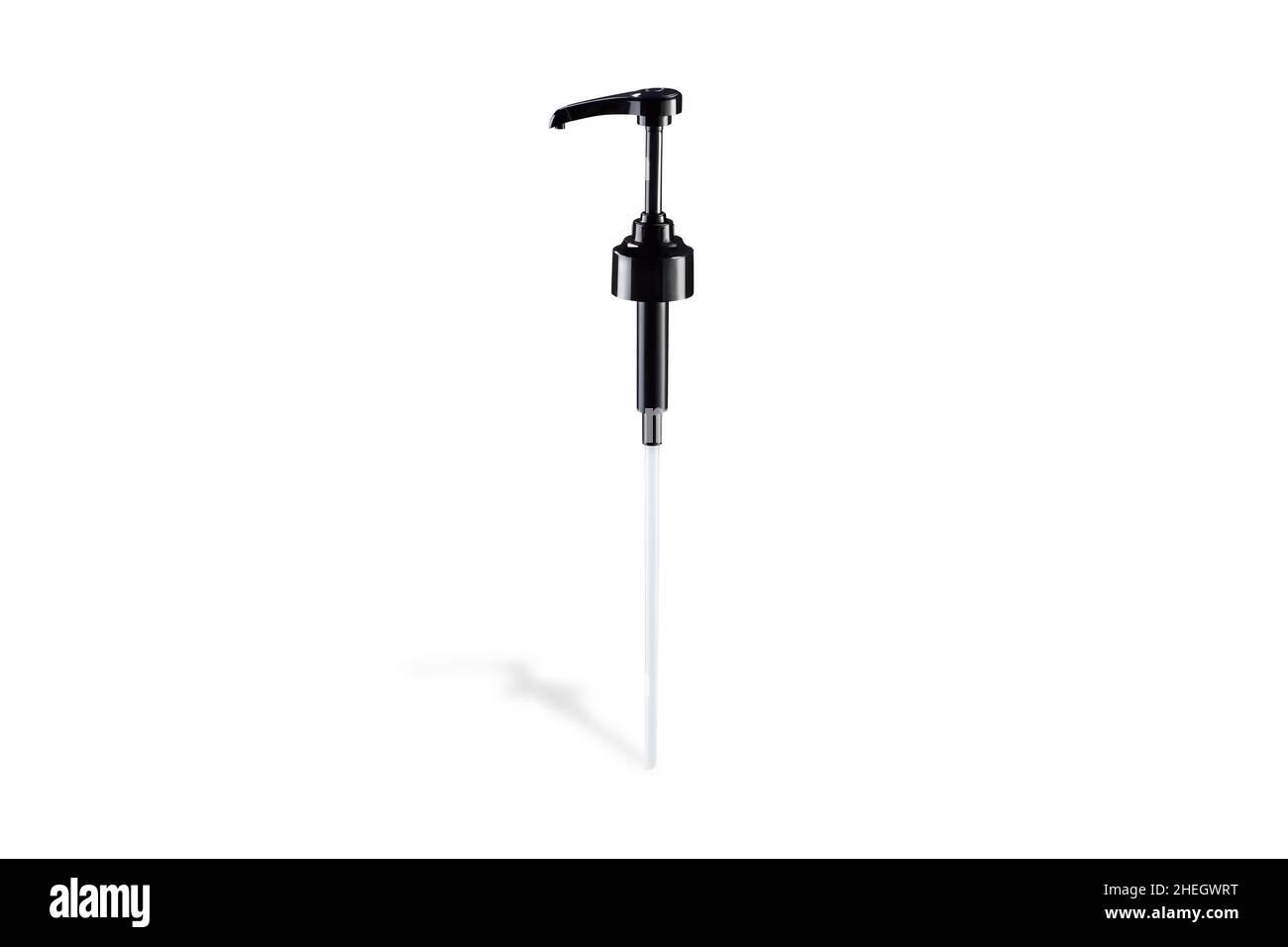 Spray bottle top isolated on white background. Water sprayer tube ...