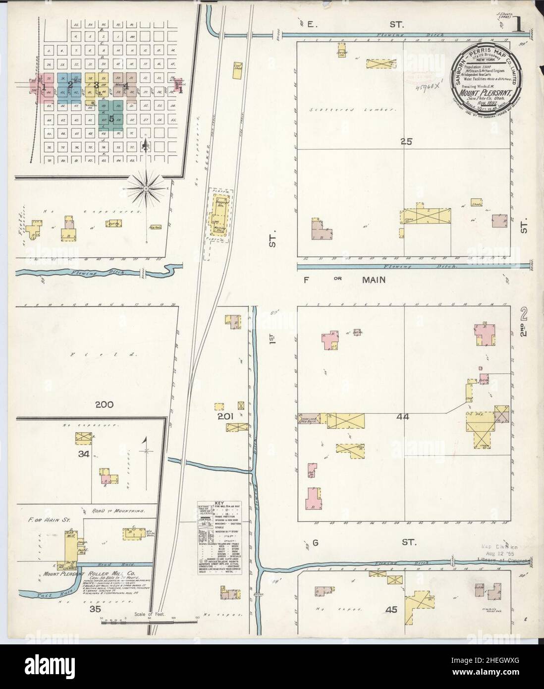 Sanborn Fire Insurance Map from Mount Pleasant, Sanpete County, Utah ...