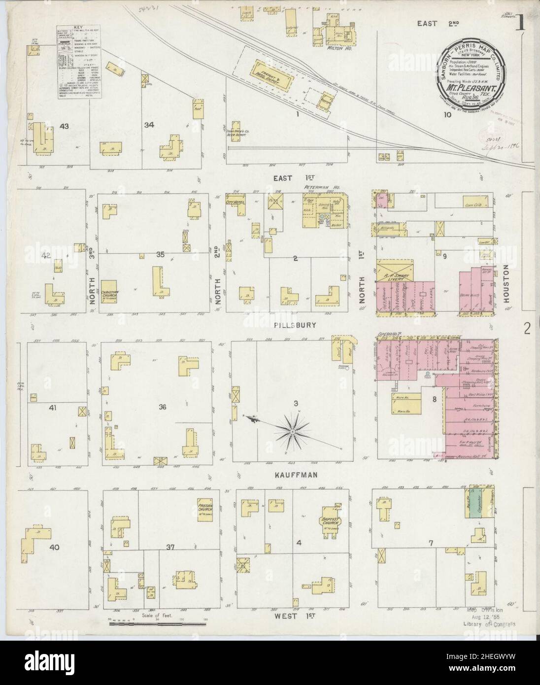 Map of mount pleasant texas hi-res stock photography and images - Alamy