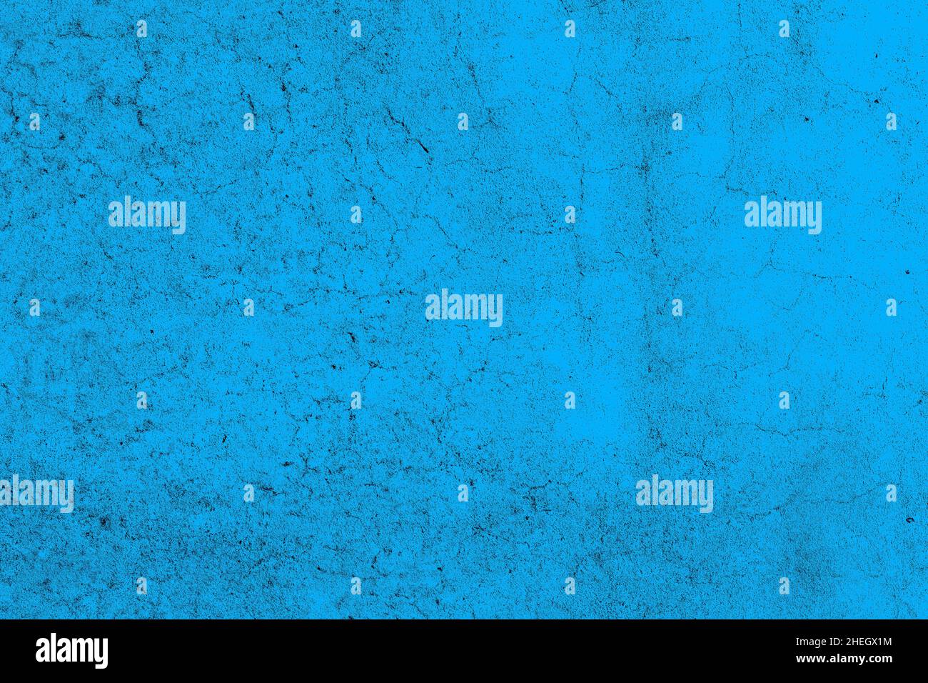 Blue color grungy crack textured background of cement plaster wall ...