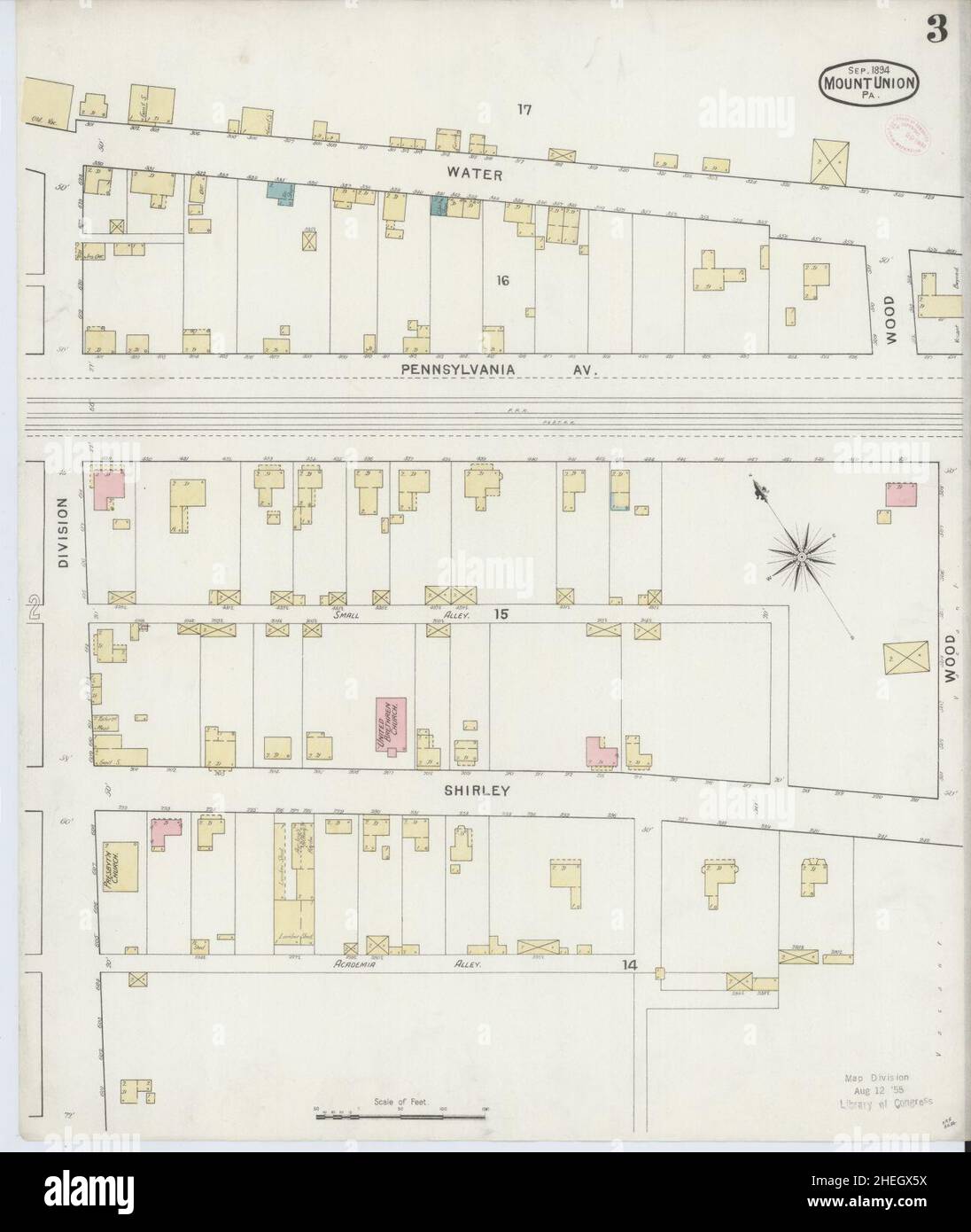 Map of mount union hi-res stock photography and images - Alamy