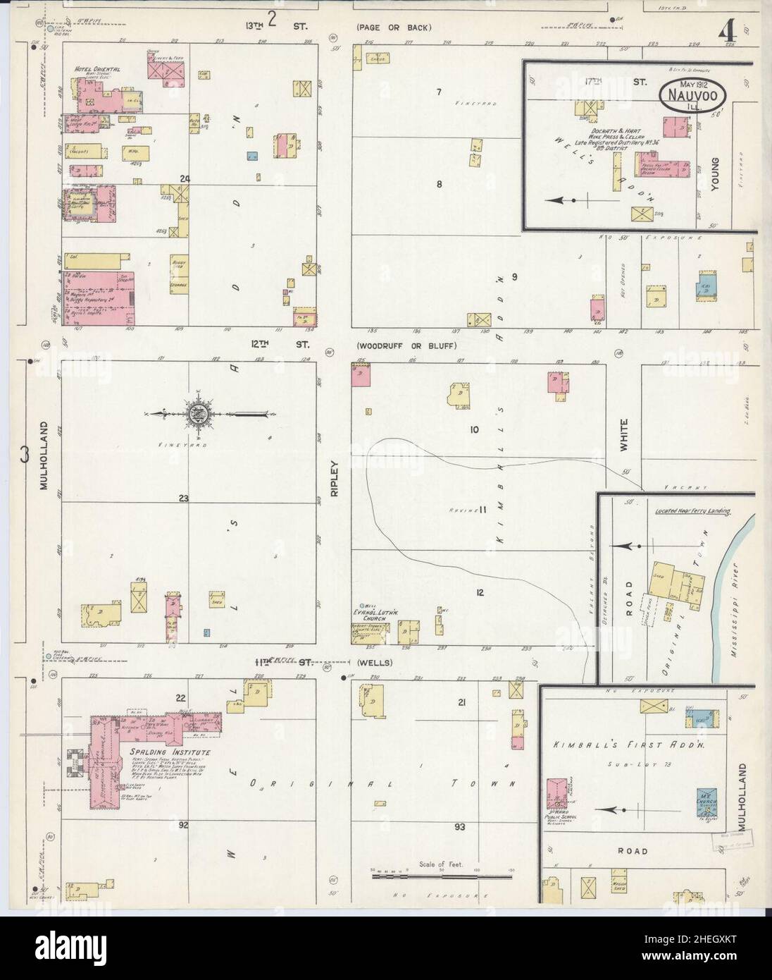 Nauvoo map hi-res stock photography and images - Alamy