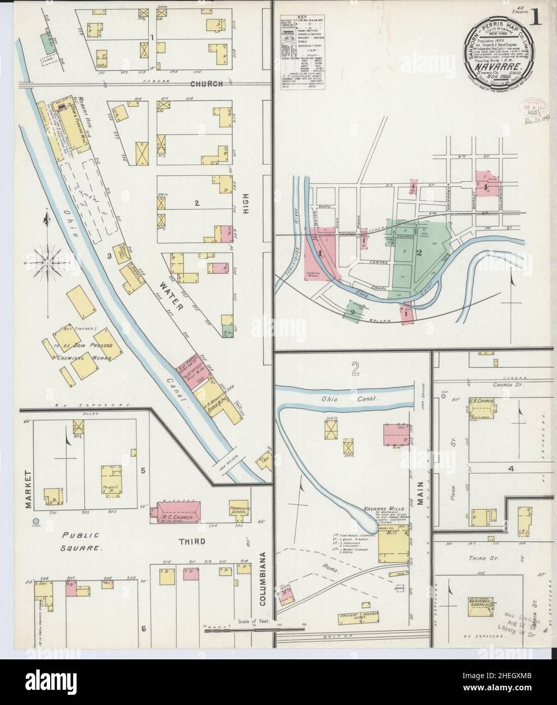 Map of navarre ohio hi-res stock photography and images - Alamy