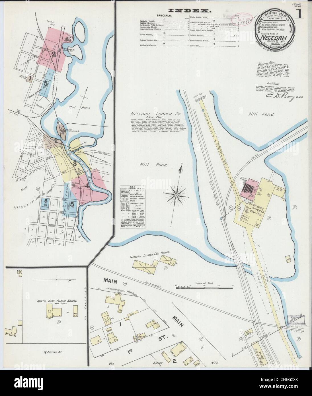 Map of juneau wisconsin hi-res stock photography and images - Alamy
