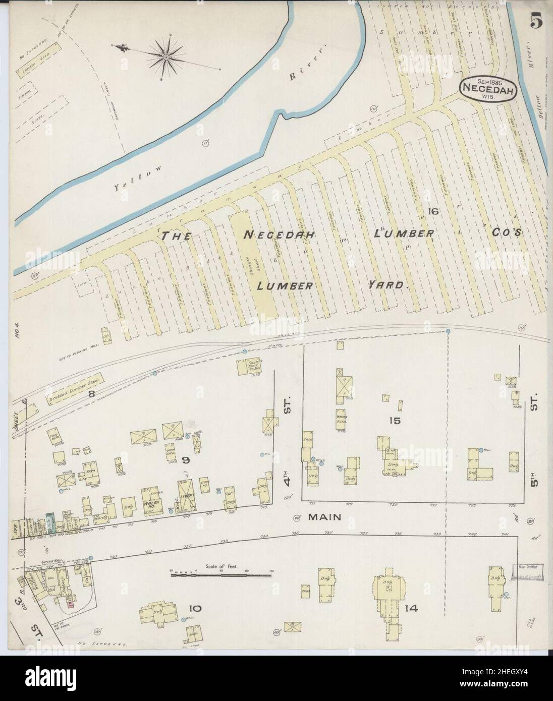 Map of juneau wisconsin hi-res stock photography and images - Alamy