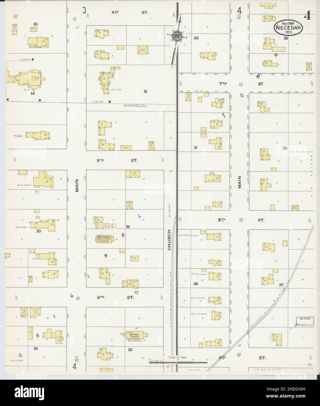 Map of juneau wisconsin hi-res stock photography and images - Alamy