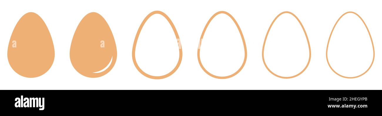 Egg icon collection Stock Vector Image & Art - Alamy