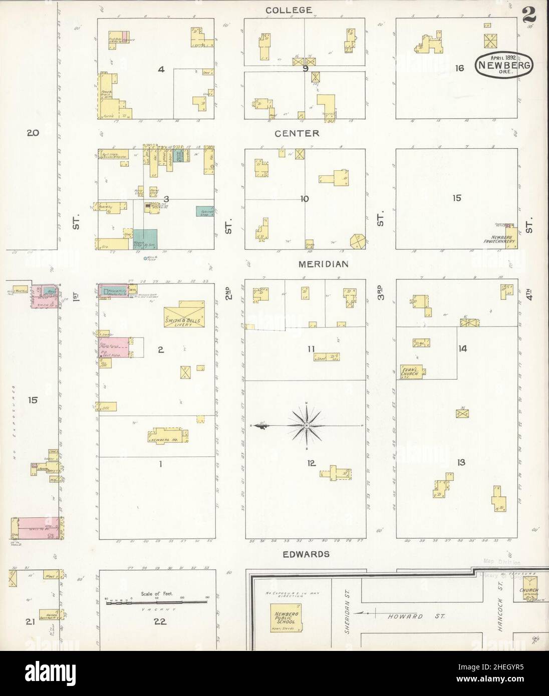 Newberg oregon map hi-res stock photography and images - Alamy