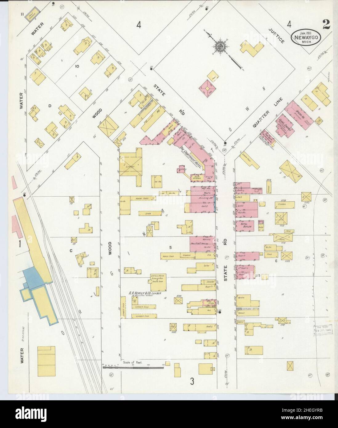 Map of newaygo hi-res stock photography and images - Alamy